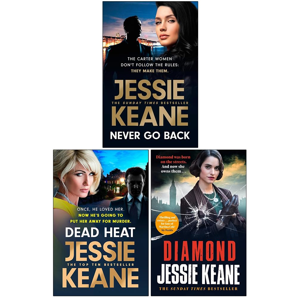 Jessie Keane 3 Books Set ( Dead Heat, Never Go Back, Diamond ) – Lowplex Books