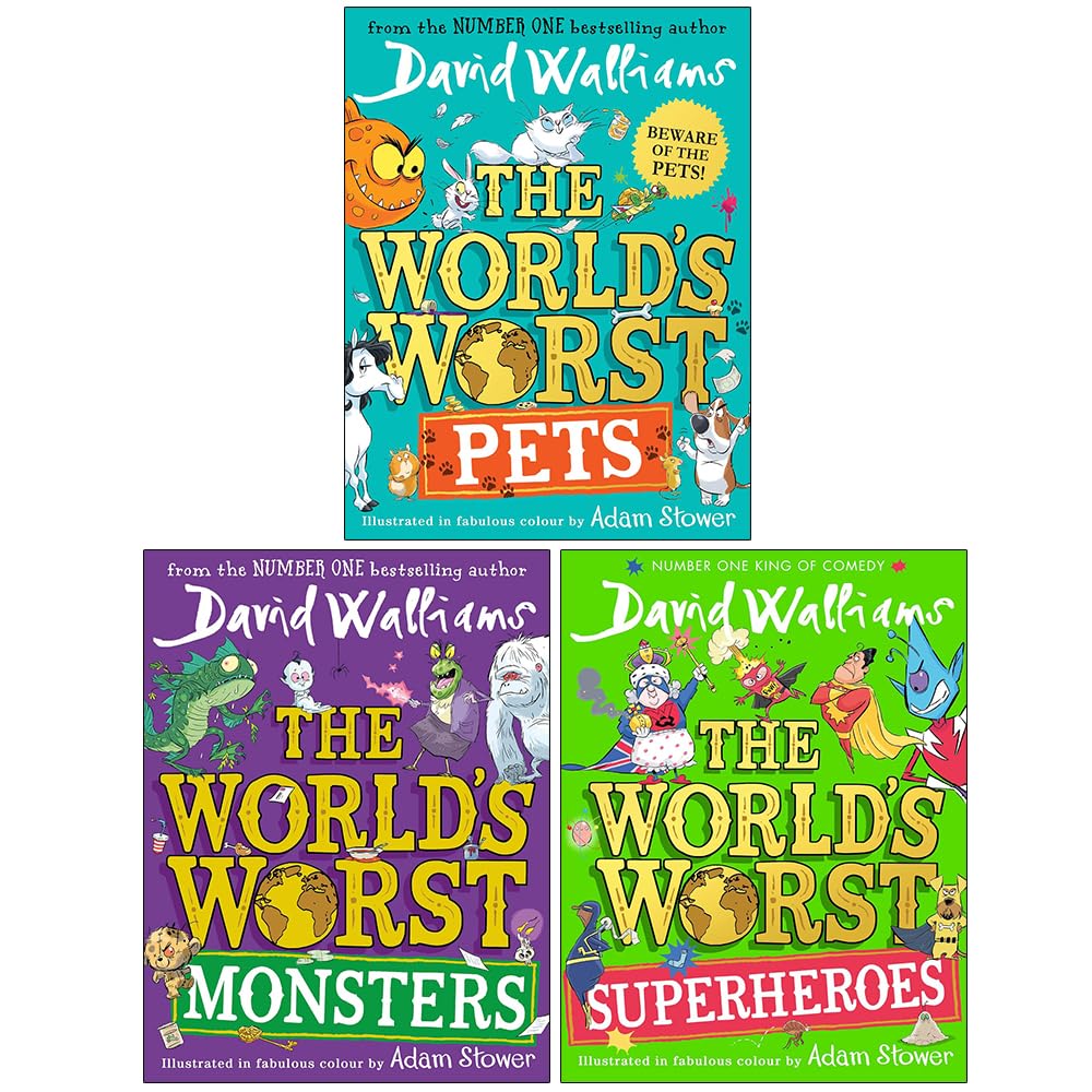 The World's Worst Series 6-8 Collection 3 Books Set By David Walliams ...