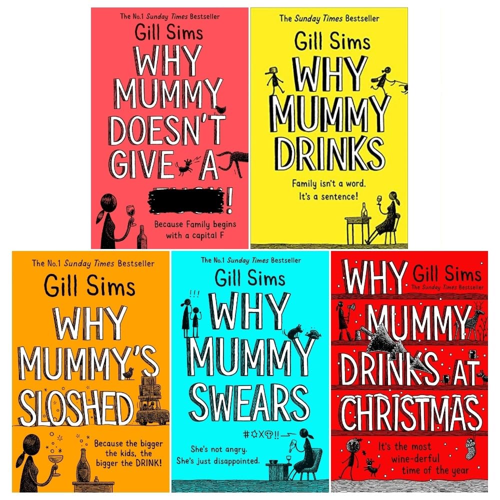 Gill Sims Why Mummy Series Collection 5 Books Set (Why Mummy Drinks, W – Lowplex Books
