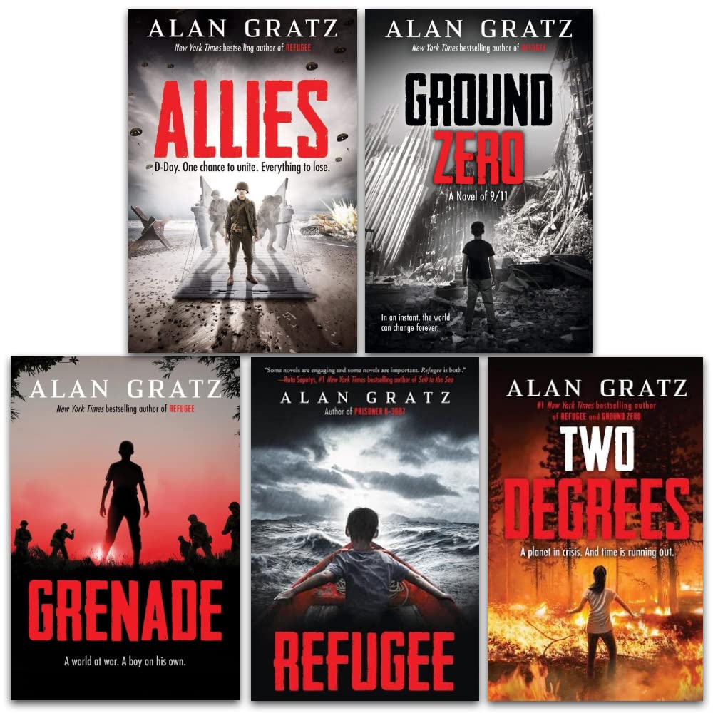 Alan Gratz 5 Books Collection Set (Allies, Two Degrees, Grenade, Re ...