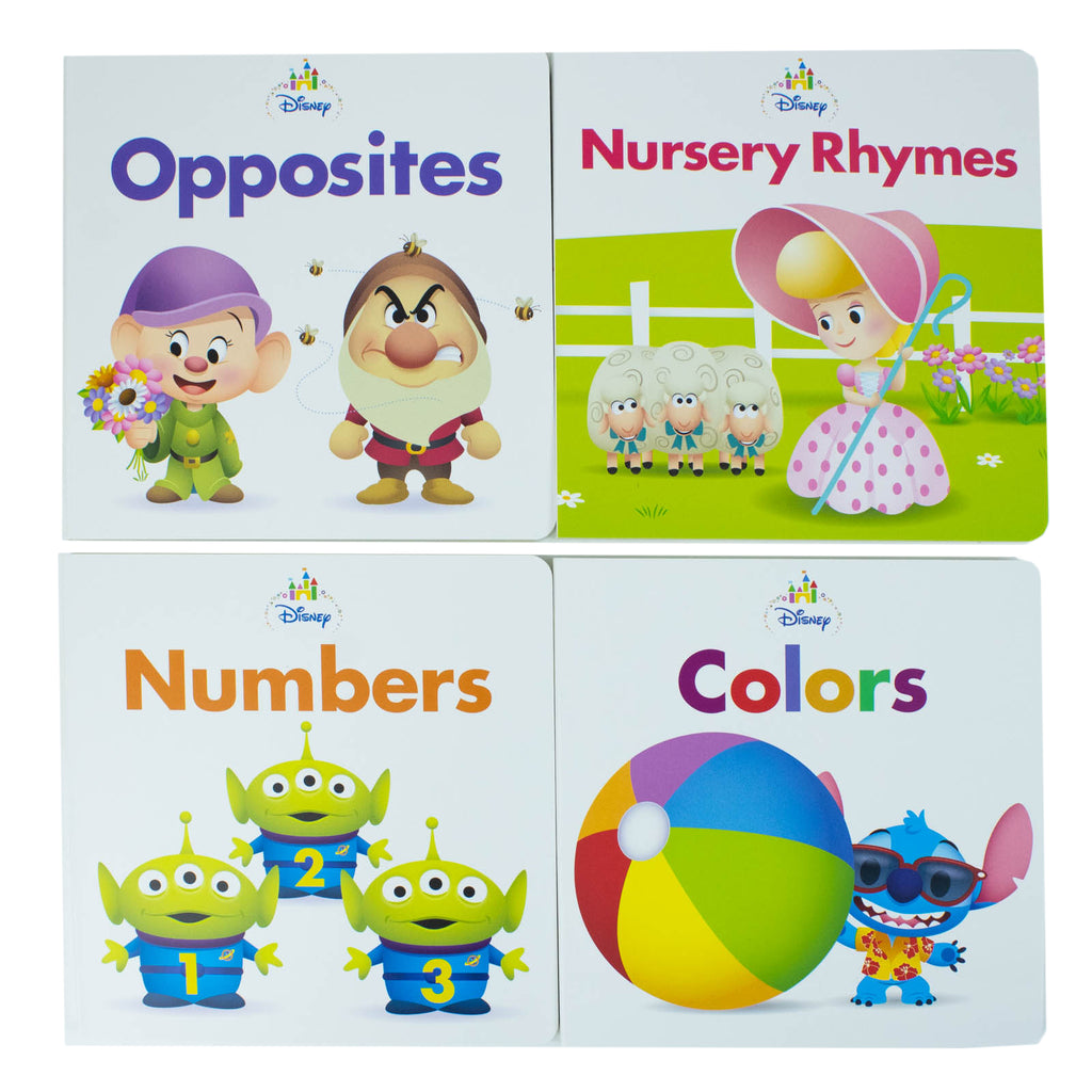 Disney My Little Library 4 Books Set Collection (Opposites, Nursery Rh ...