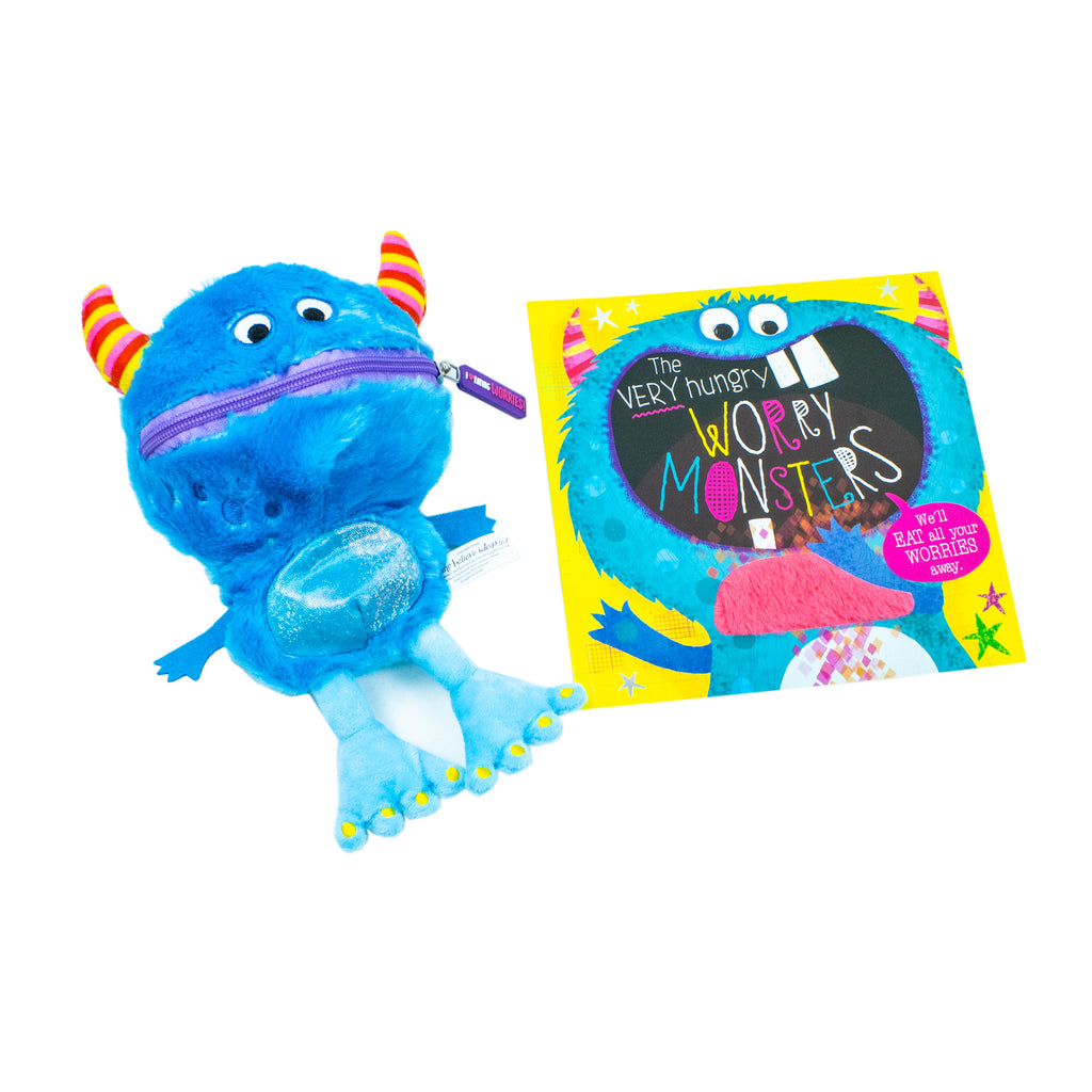 Worry Monster Plush and Book Set: Support for Kids with Anxiety ...
