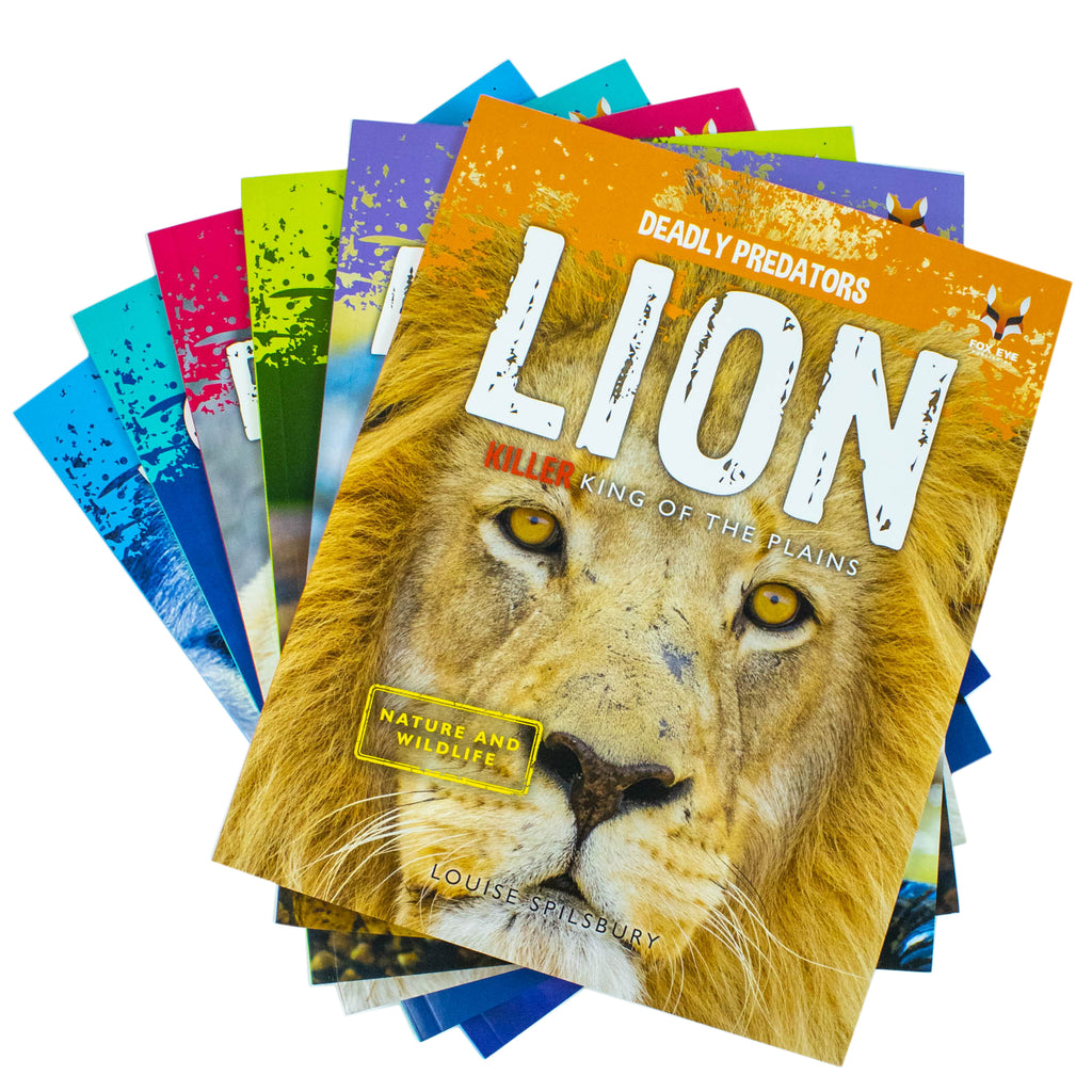 Deadly Predators Killer Kings of the Animal Kingdom 6 Books Set Col.. – Lowplex