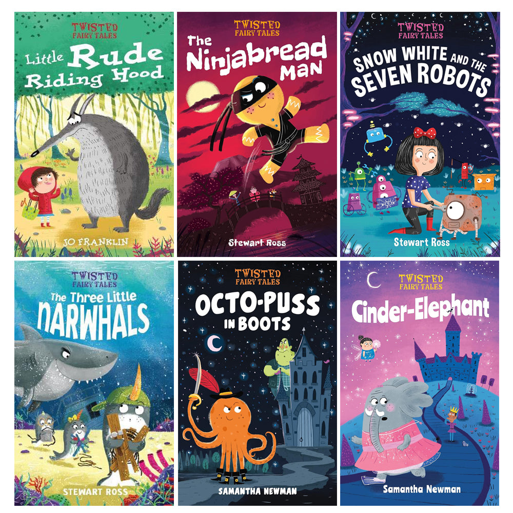 Twisted Fairy Tales 6 Books Collection Set (Little Rude Riding Hood ...
