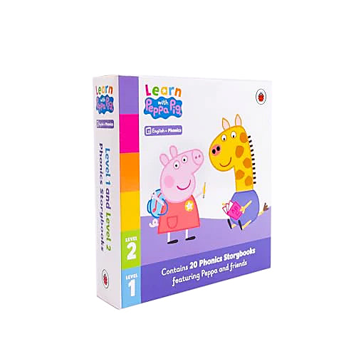 Learn with Peppa Pig English Phonics Level 1 & 2 Collection 20 Book Se ...