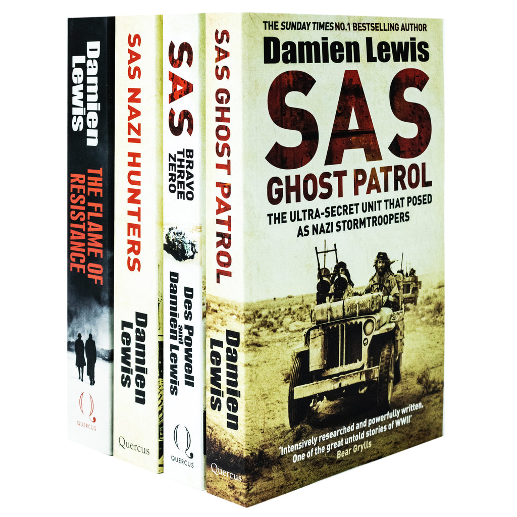 Damien Lewis Collection 4 Books Set (SAS Ghost Patrol, SAS Bravo Three – Lowplex Books