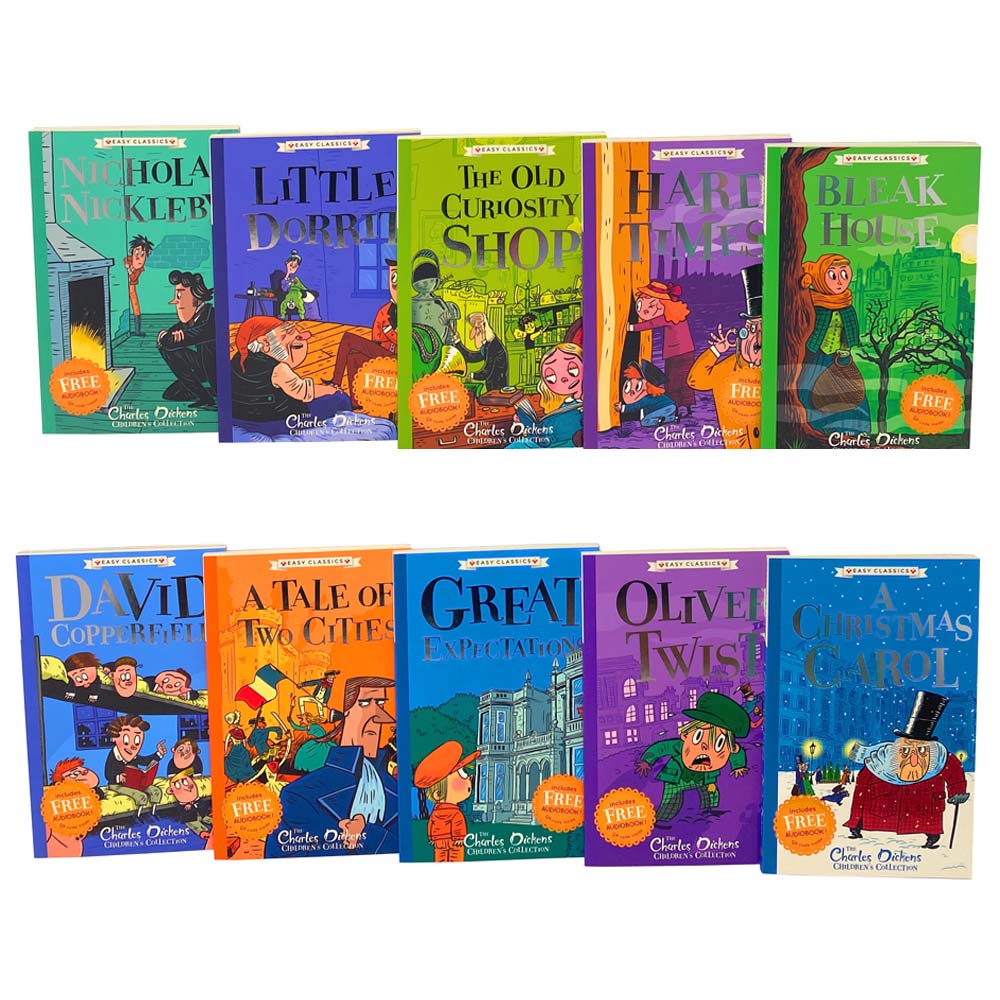 The Charles Dickens Children's Collection, Easy Classics, 10 Books Set ...