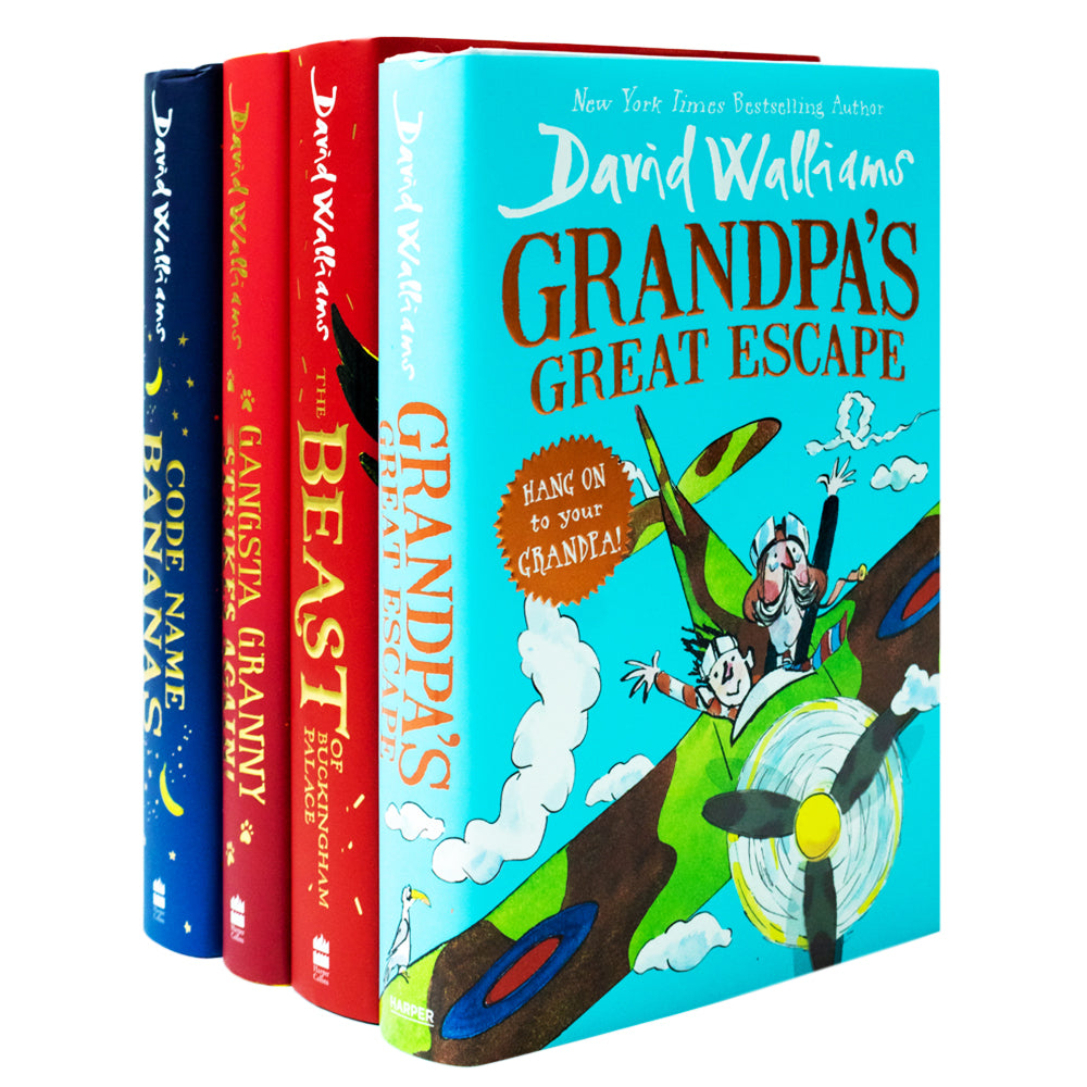 David Walliams 4 Books Set Collection (Grandpa's Great Escape, Gangsta ...