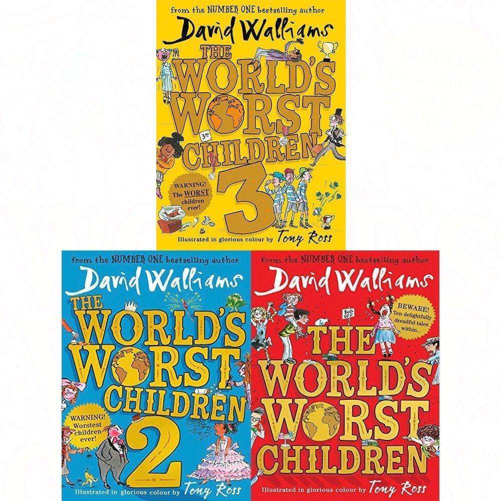 David Walliams World’s Worst Children 1-3 Collection 3 Book Set Pack ...