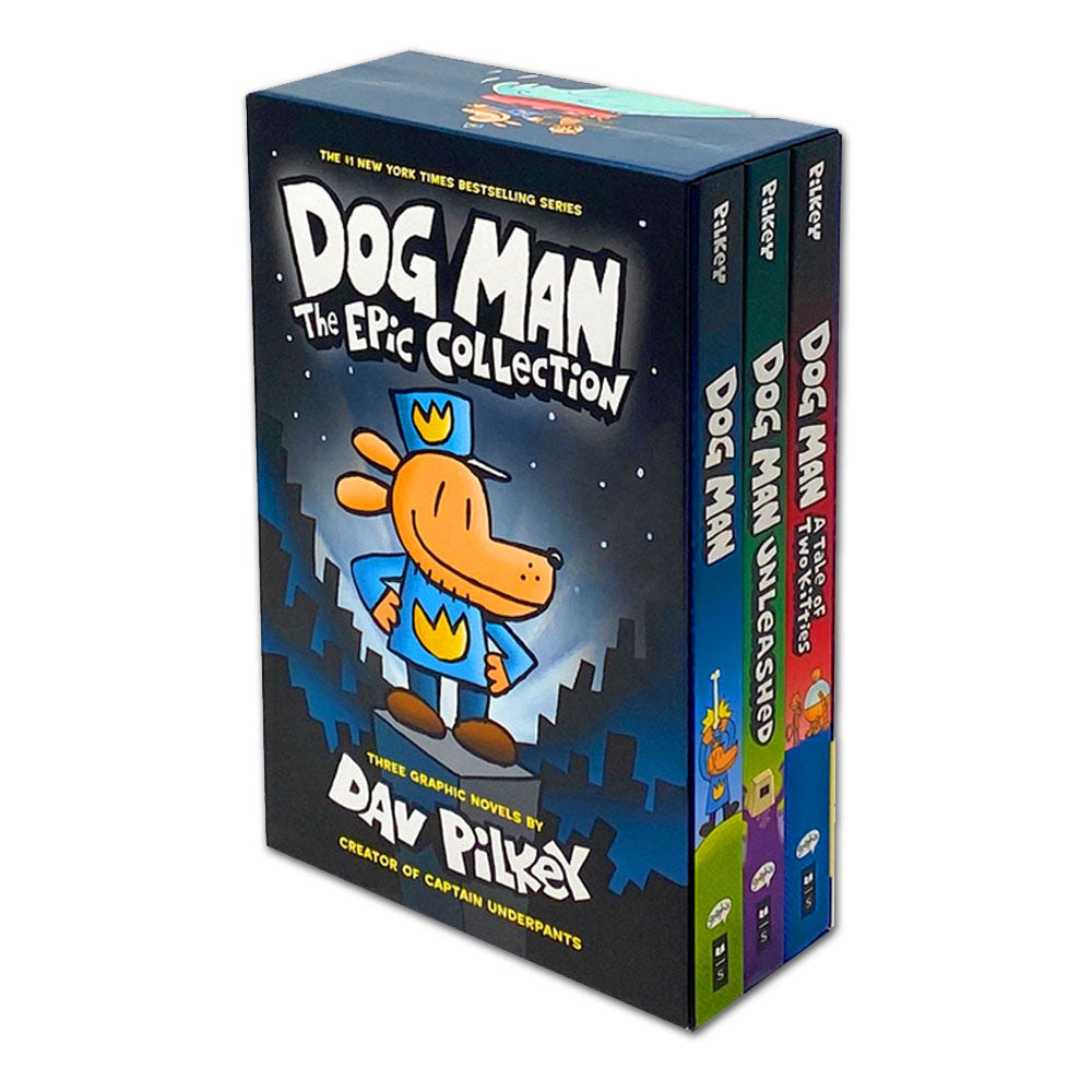 Dog Man: The Epic Collection 3 Books Set by Dav Pilkey (Hardback) – Lowplex Books