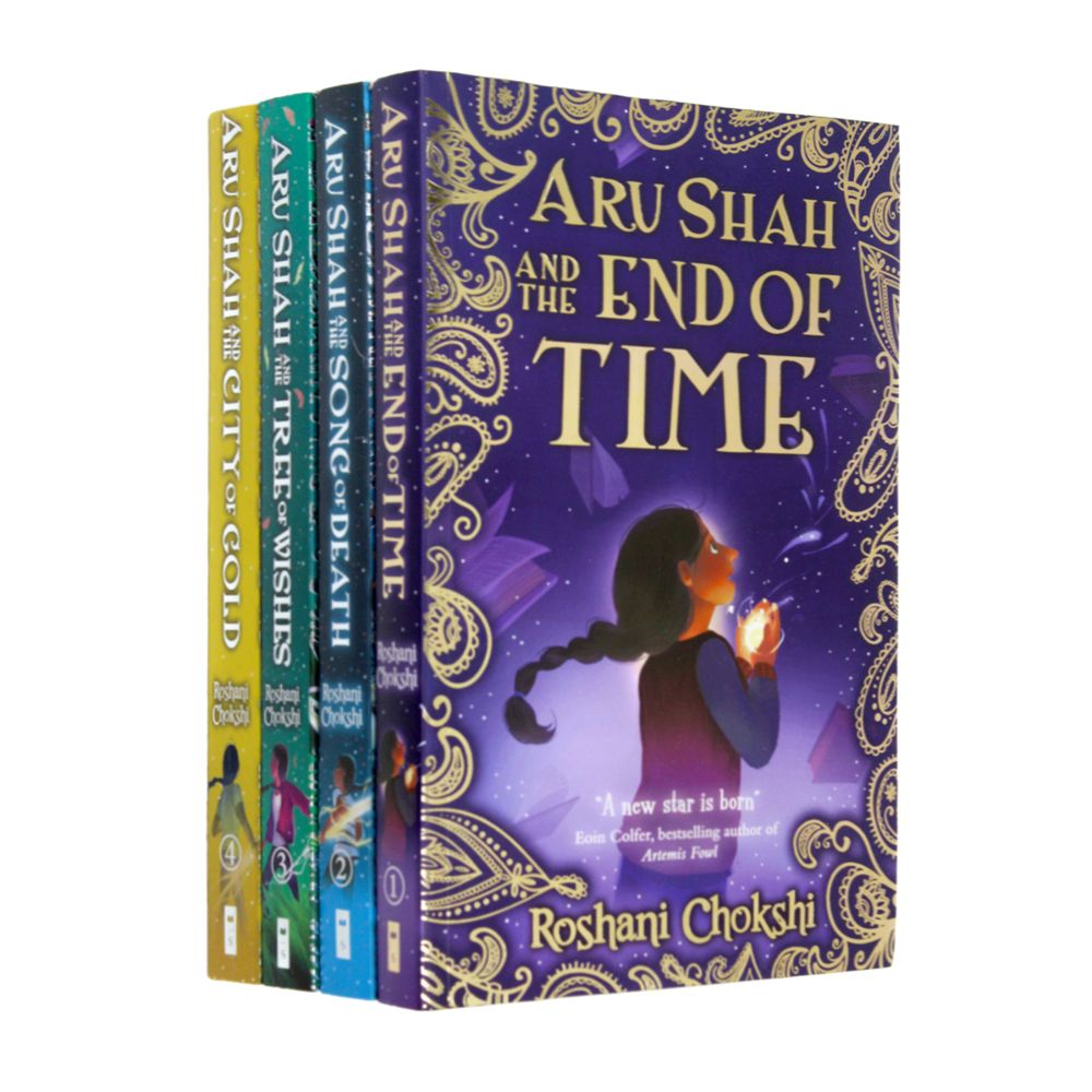 Roshani Chokshi 4 book Set ( Aru Shah and the End of Time, Tree of Wis ...