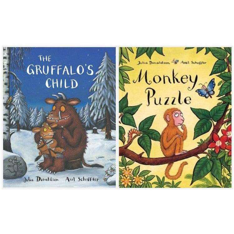 Gruffalo Child and Monkey Puzzle Collection Julia Donaldson 2 Books Se ...