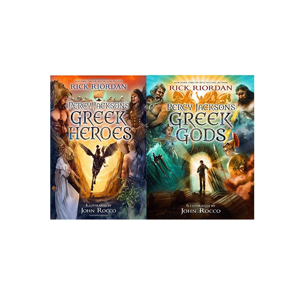 Percy Jacksons Greek Myths Deluxe Collection Rick Riordan 2 Books Set ...