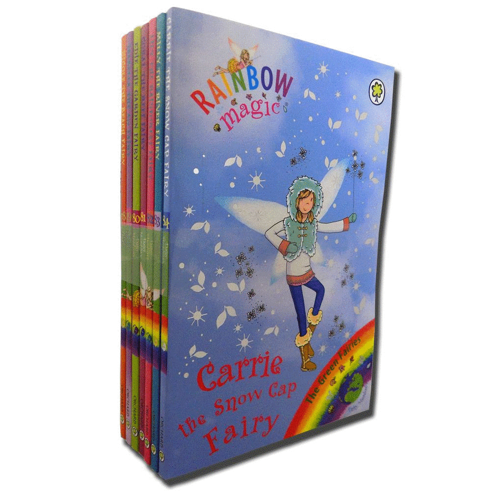 Rainbow Magic Green Fairies Collection 7 Books Set Daisy Meadows Serie ...