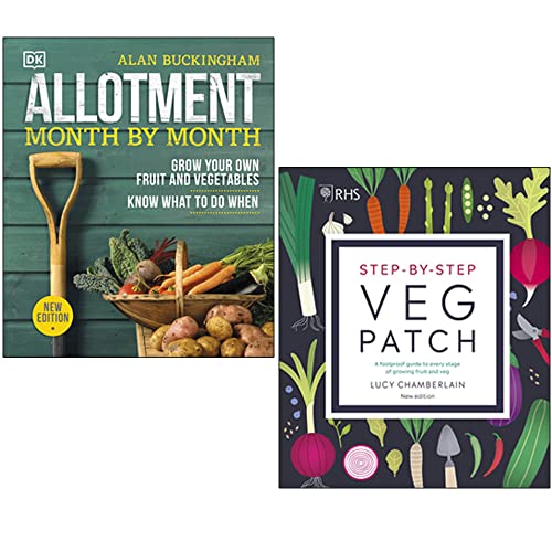 Allotment Month By Month & RHS Step-by-Step Veg Patch 2 Books Set – Lowplex