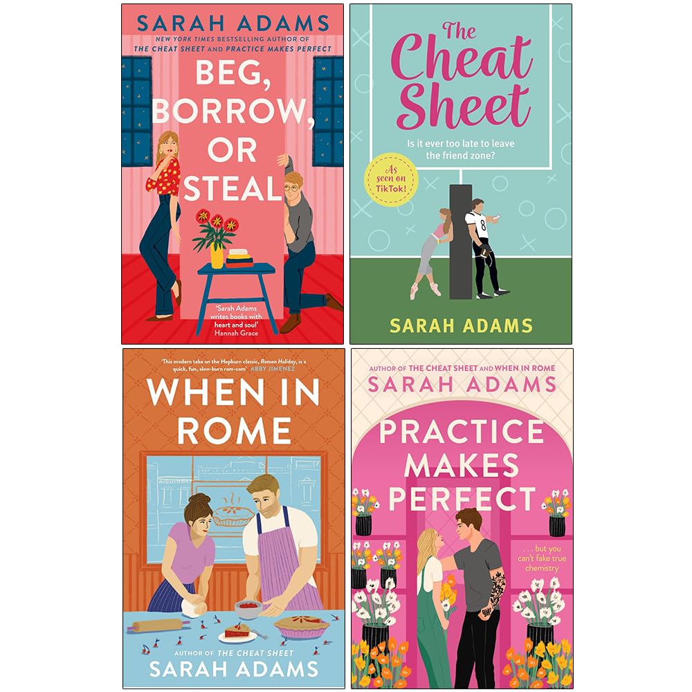 Sarah Adams Collection 4 Books Set (Beg Borrow or Steal, The Cheat She ...