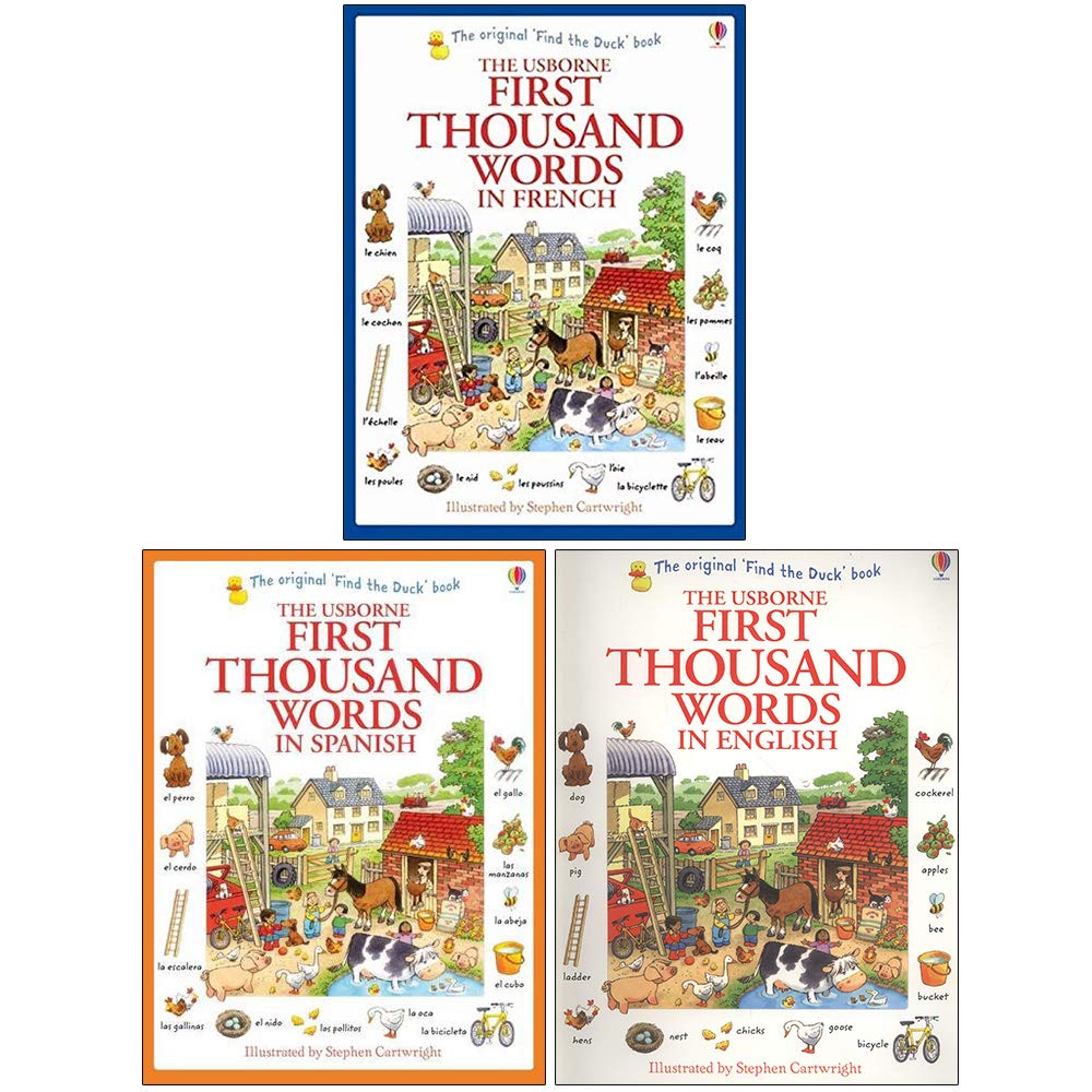 Usborne First Thousand Words Collection 3 Books Set By Heather Amery ...