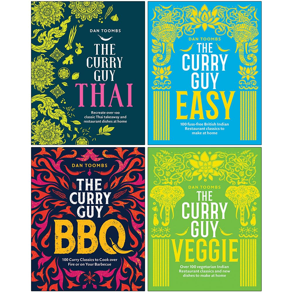 The Curry Guy Collection 4 Books Set By Dan Toombs (Curry Guy Thai, Th ...