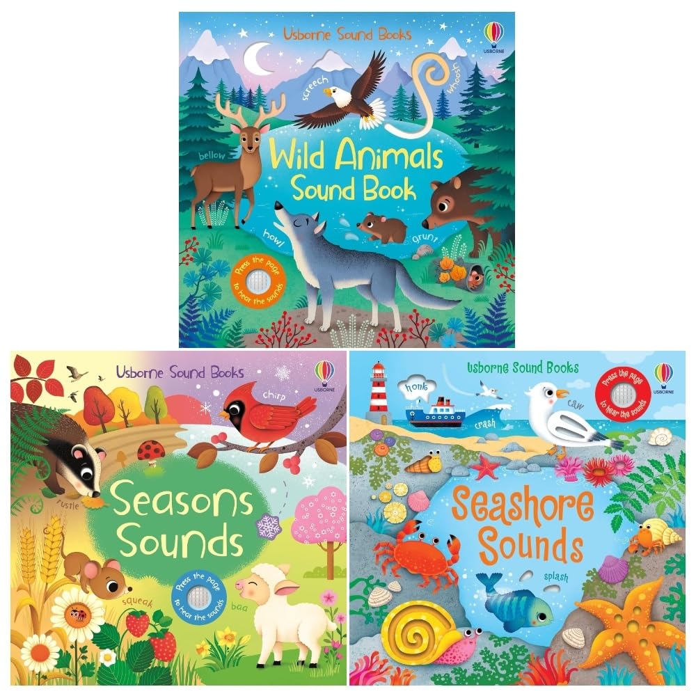 Usborne Sound Books Collection 3 Books Set By Sam Taplin (Seasons Soun ...