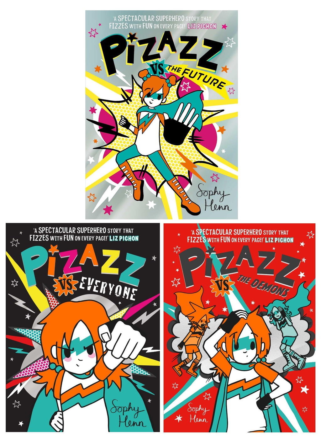 Sophy Henn Pizazz Series 3 Books Set Vol 4-6 (Pizazz vs The Demons, Pi ...