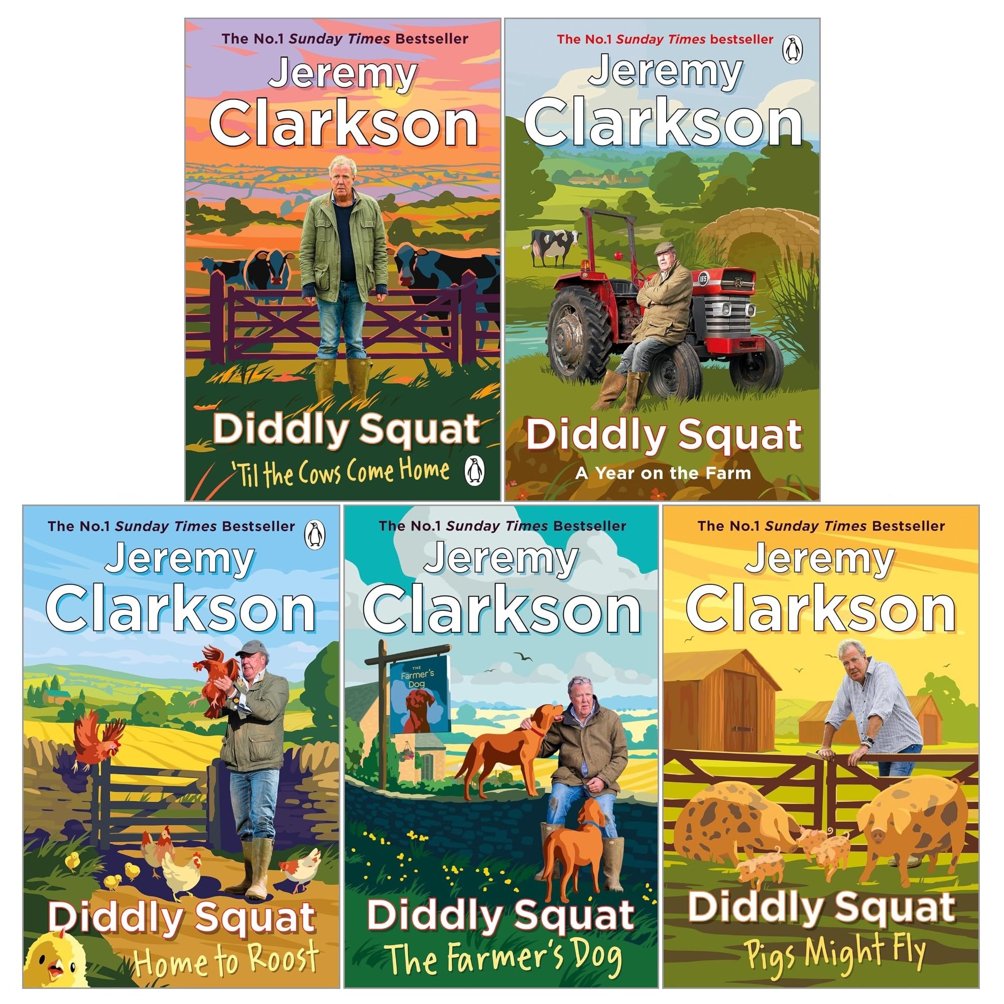 Diddly Squat Series 5 Books Collection Set By Jeremy Clarkson (A Year ...