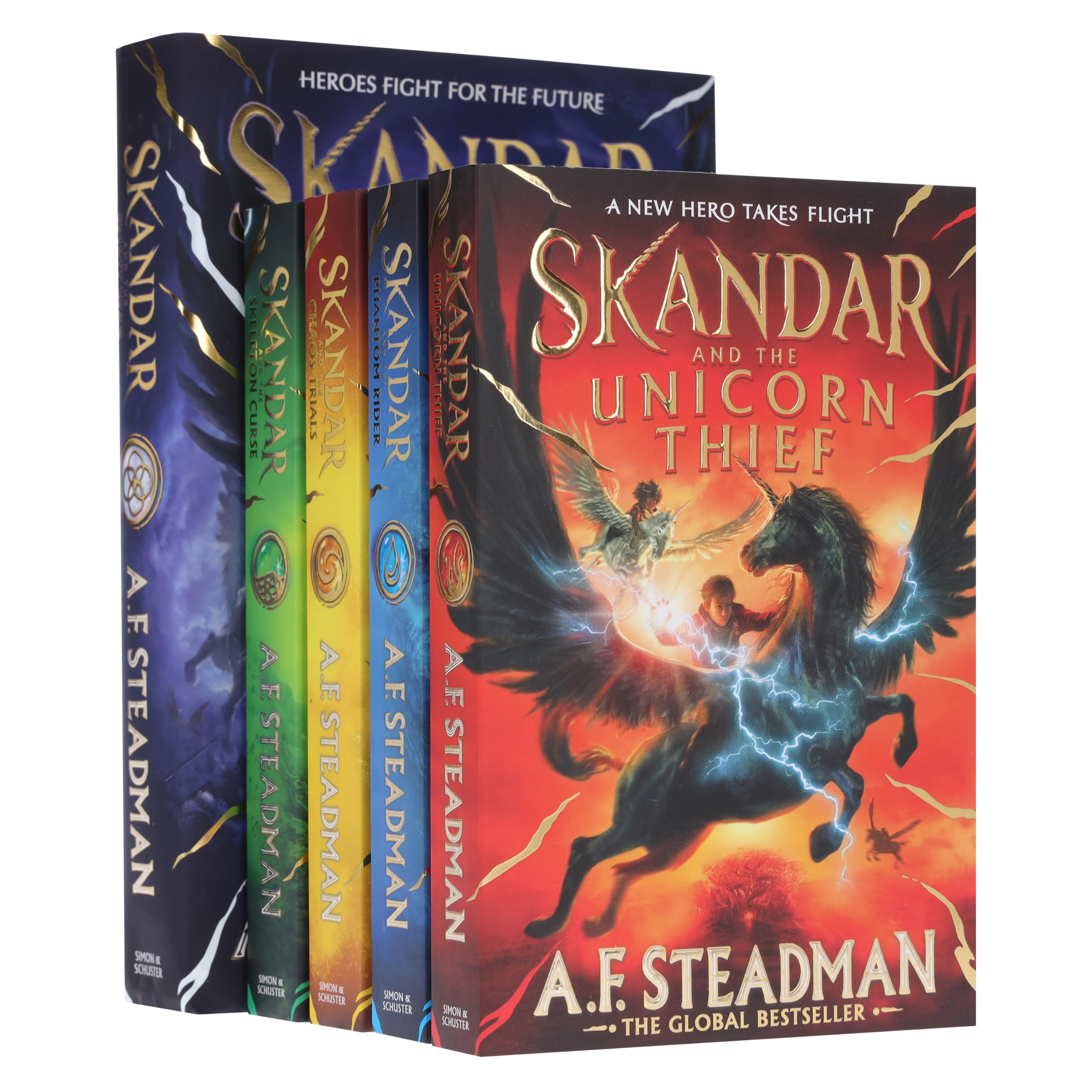 Skandar Series 5 Books Collection Set By A.F. Steadman (Skandar and th ...