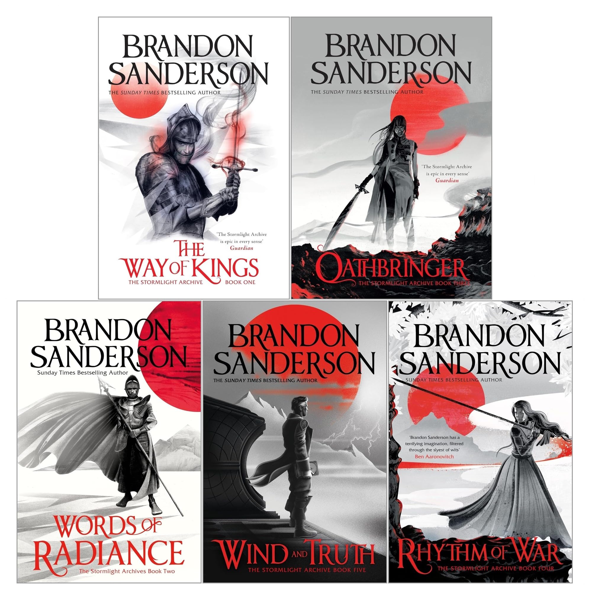 The Stormlight Archive Series 5 Books Collection Set by Brandon Sander ...