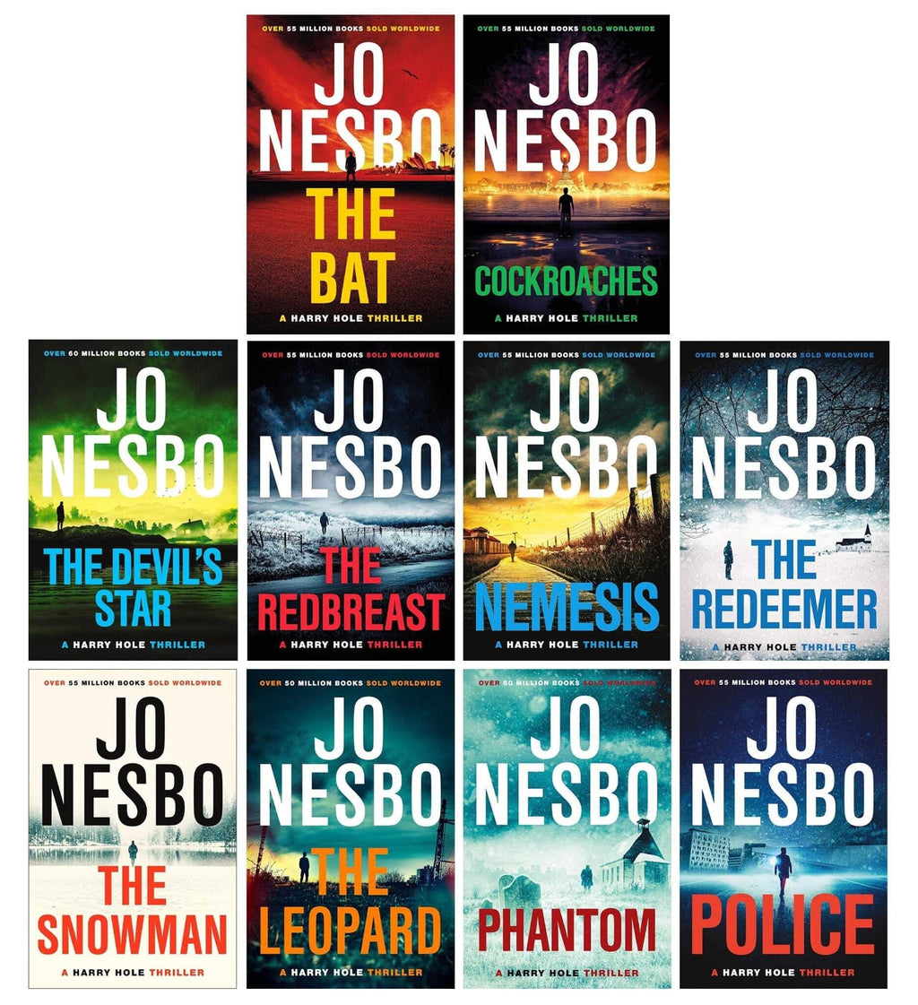 Harry Hole Series By Jo Nesbo Book 1-10 Collection 10 Books Set (Polic ...