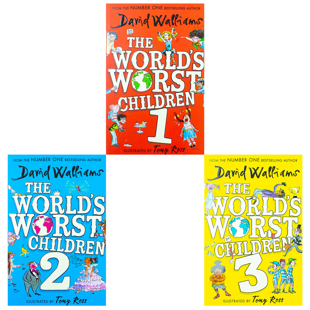 The World's Worst Children Series (illustrated) by David Walliams 3 Bo ...