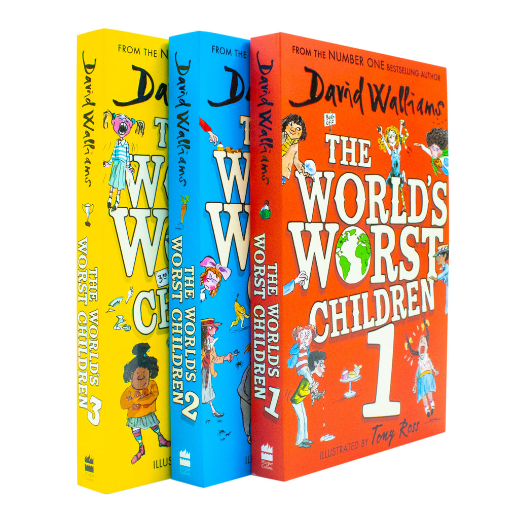 The World's Worst Children Series (illustrated) by David Walliams 3 Bo ...