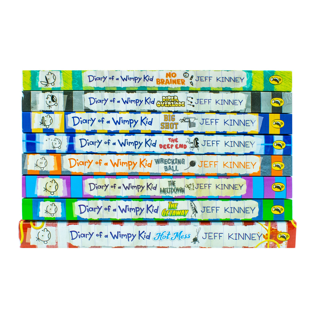 Diary of a Wimpy Kid Series 12-19 Collection 8 Books Set By Jeff Kinne ...