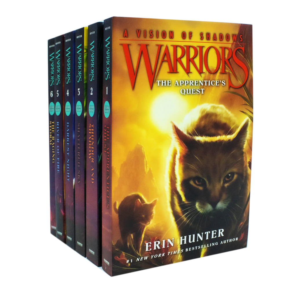 Warriors Cat A Vision of Shadows Series Books 1 - 6 Series 6 Collectio – Lowplex