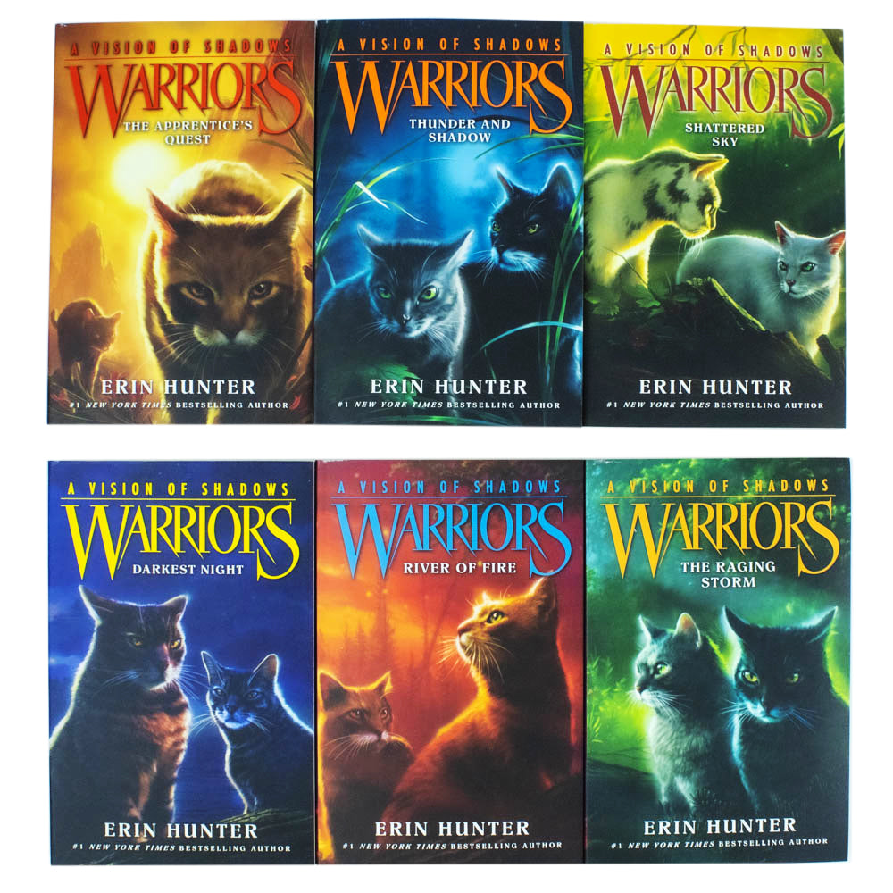 Warriors Cat A Vision of Shadows Series Books 1 - 6 Series 6 Collectio ...