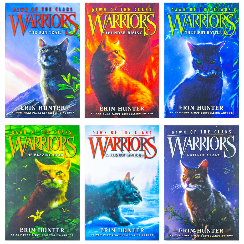 Warriors Cats Dawn of The Clans Prequel Book 1-6 Series 5 Books Collec ...
