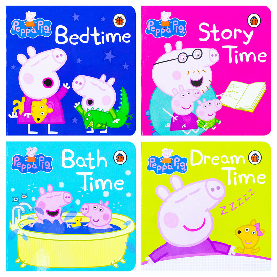 Peppa Pig Bedtime Library Collection 4 Book Set (Dream Time, Bedtime ...