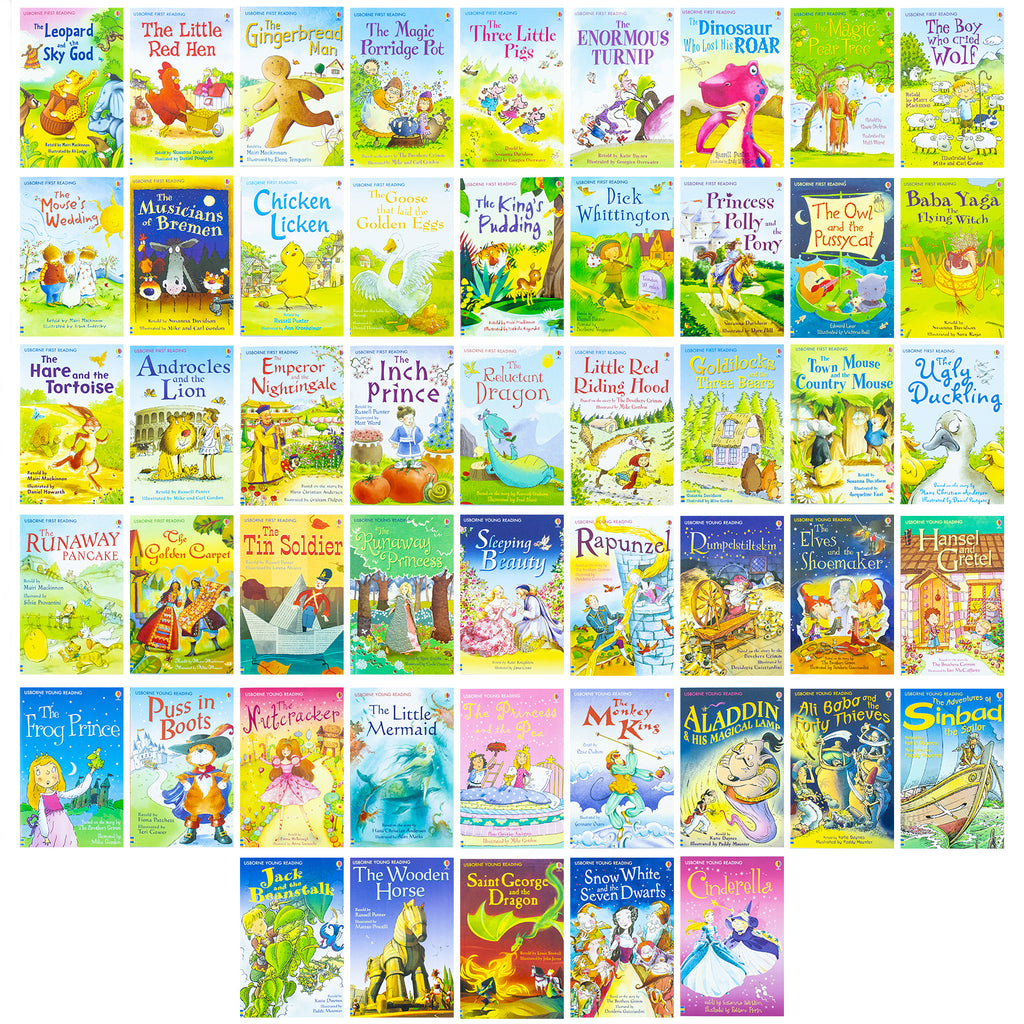 Usborne Very First Reading Library 100 Books Set Collection Complete S ...