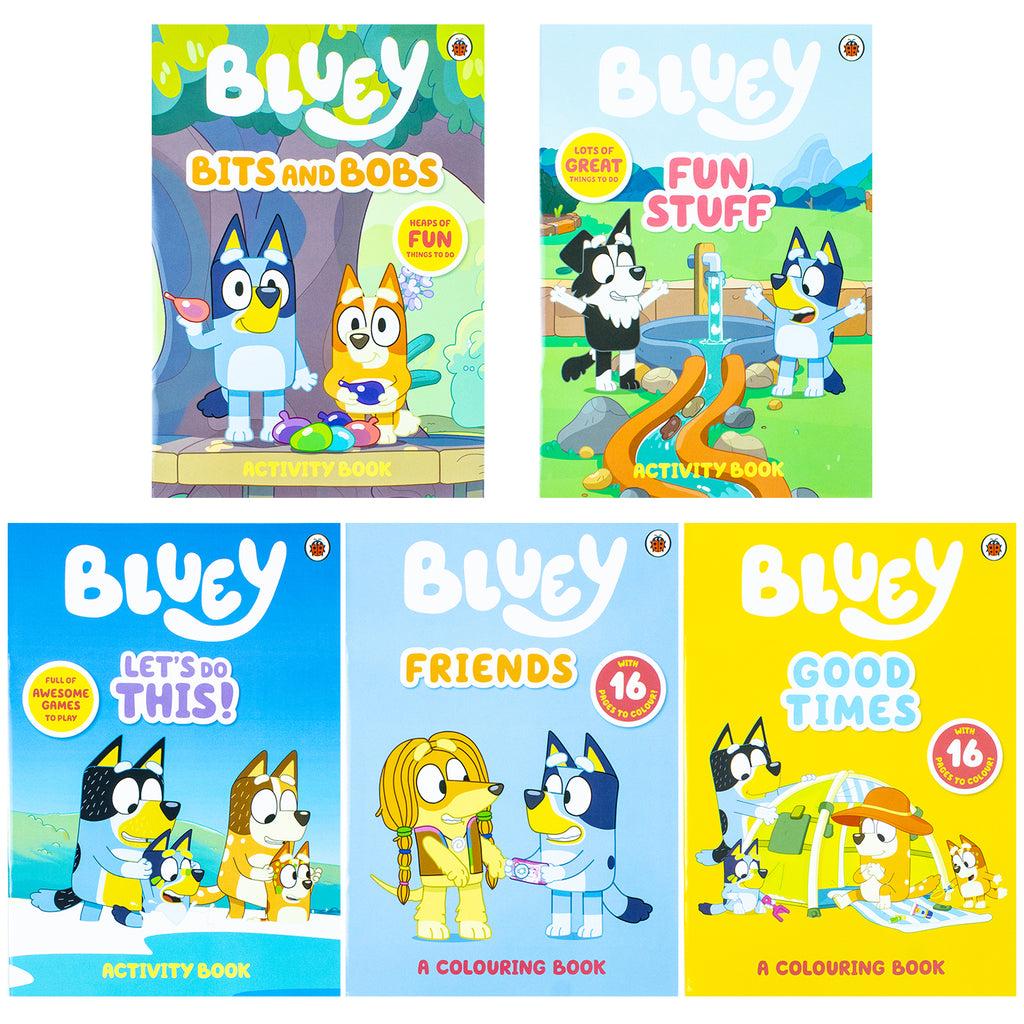 Bluey's fun activity books for kids: 5 book collection – Lowplex Books