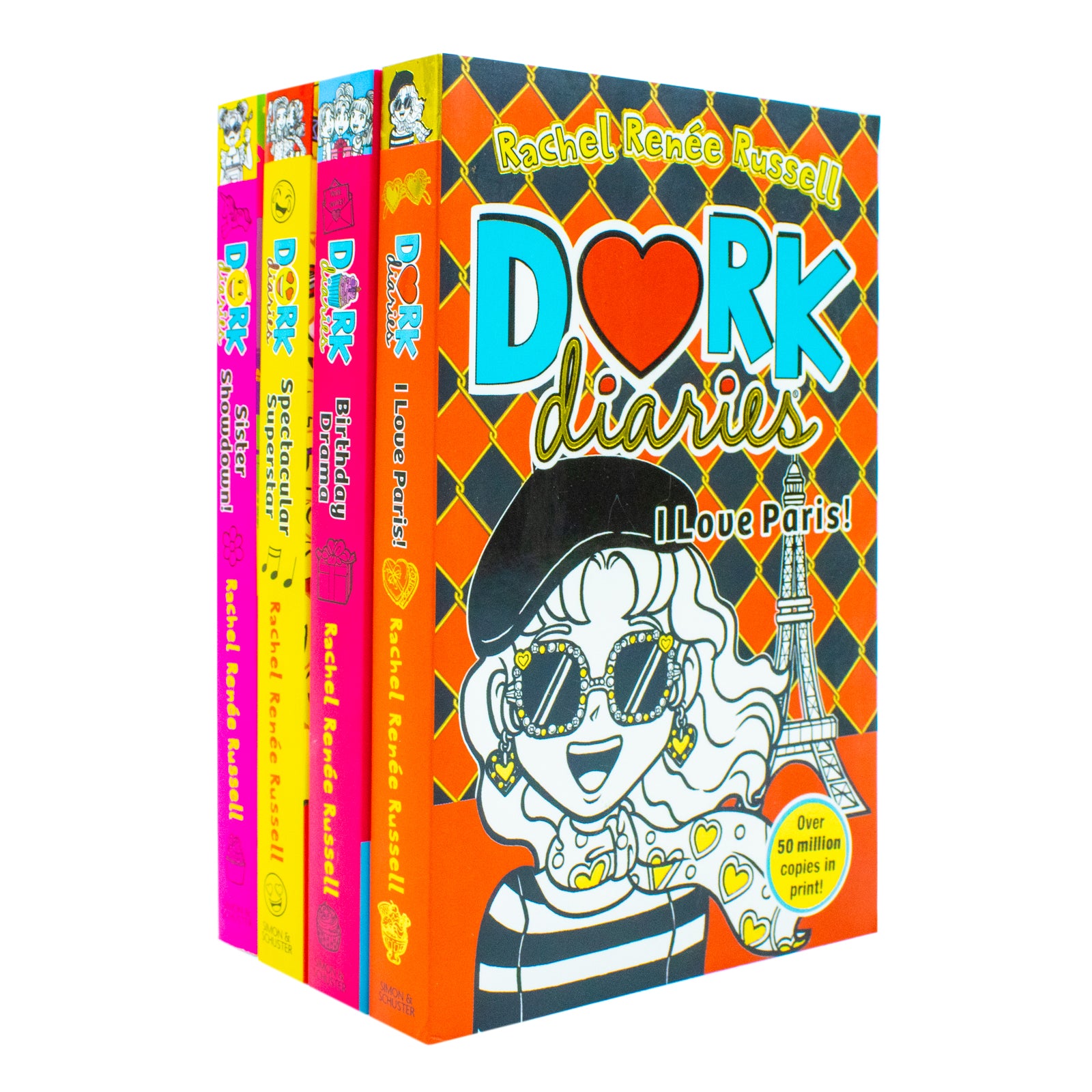 Dork Diaries Collection 4 Books Set (Volume 13-16) By Rachel Renee Rus ...