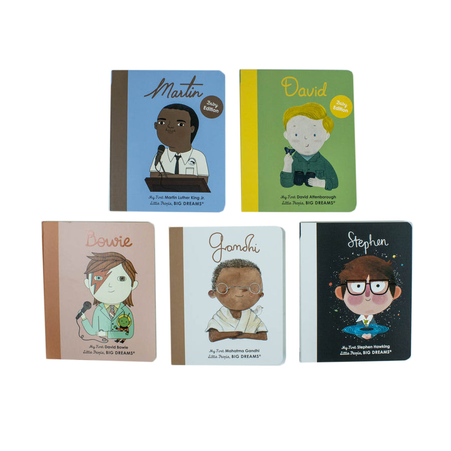 Little People Big Dreams 5 Books Set ( David Bowie, David Attenborough ...