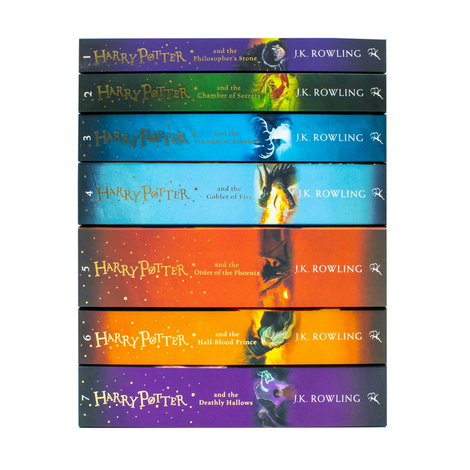 Harry Potter 7 Books Box Set Collection J K Rowling Paperback Age 12 ...