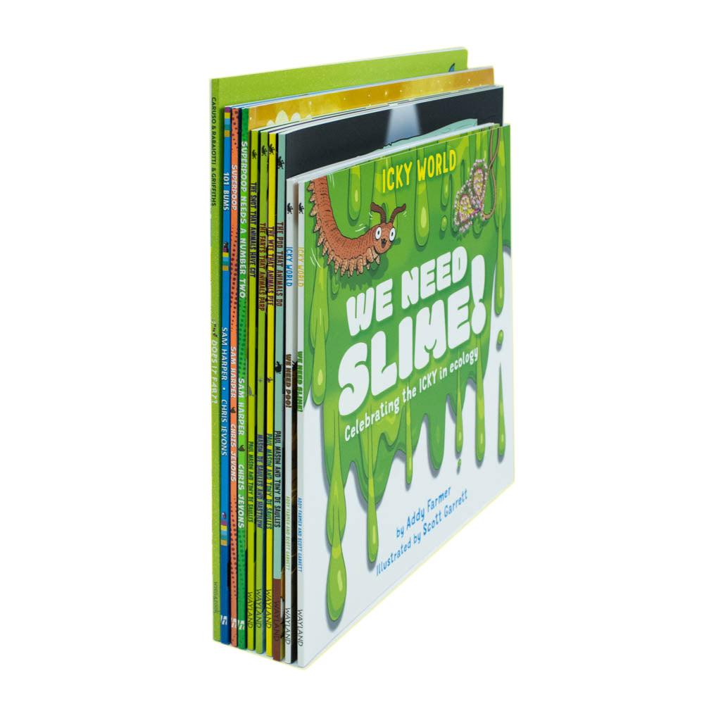 Superpoop 10 Picture Books Collection Set ( We Need Slime, We Need Poo ...