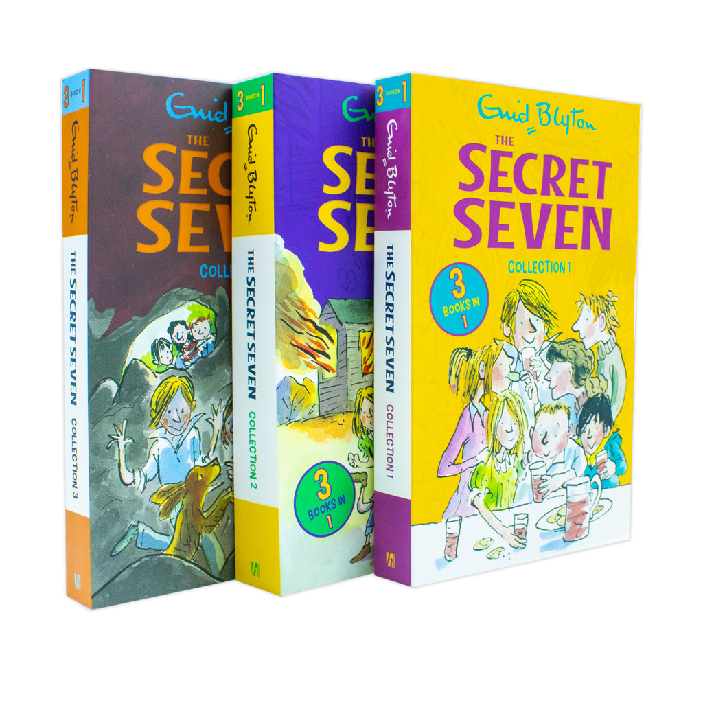 Enid Blyton The Secret Seven 9 Story Collection in 3 Books Set ...