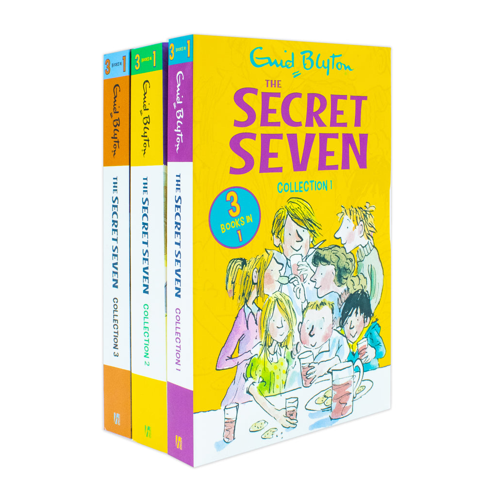 Enid Blyton The Secret Seven 9 Story Collection in 3 Books Set ...