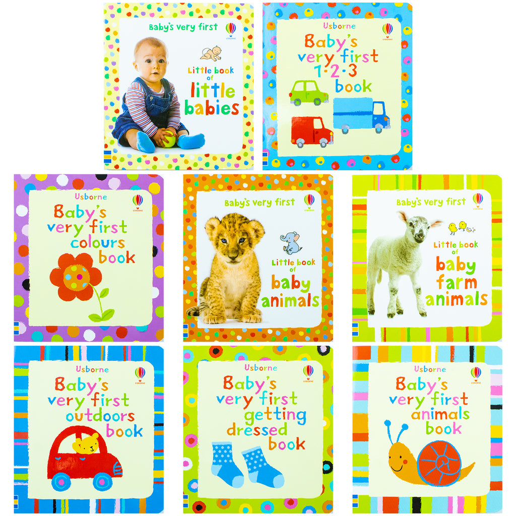 Usborne Baby's Very First Collection 8 Books Set Children Pack Farm An ...
