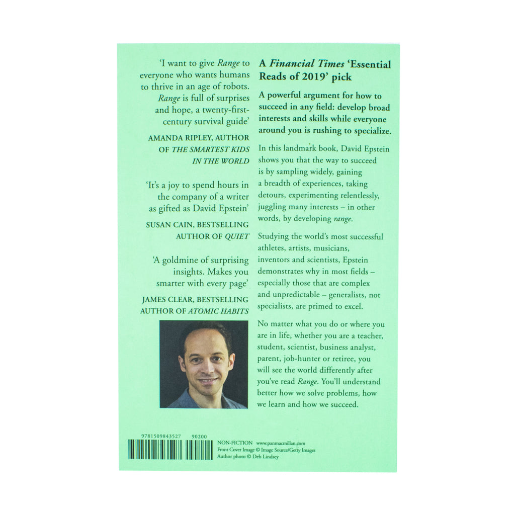 Range: How Generalists Triumph in a Specialized World By David Epstein ...