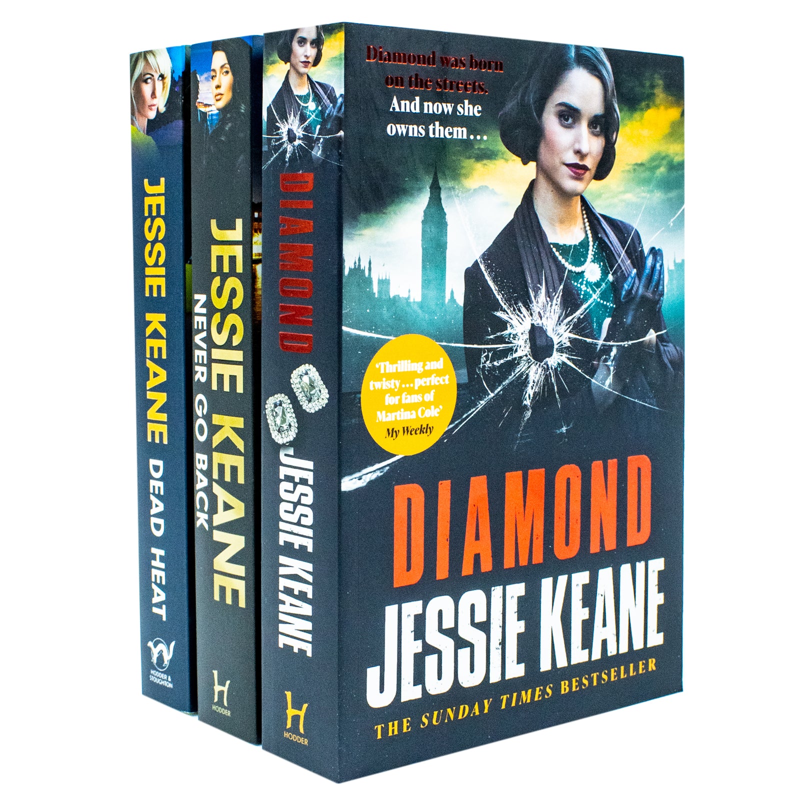 Jessie Keane 3 Books Set ( Dead Heat, Never Go Back, Diamond ...