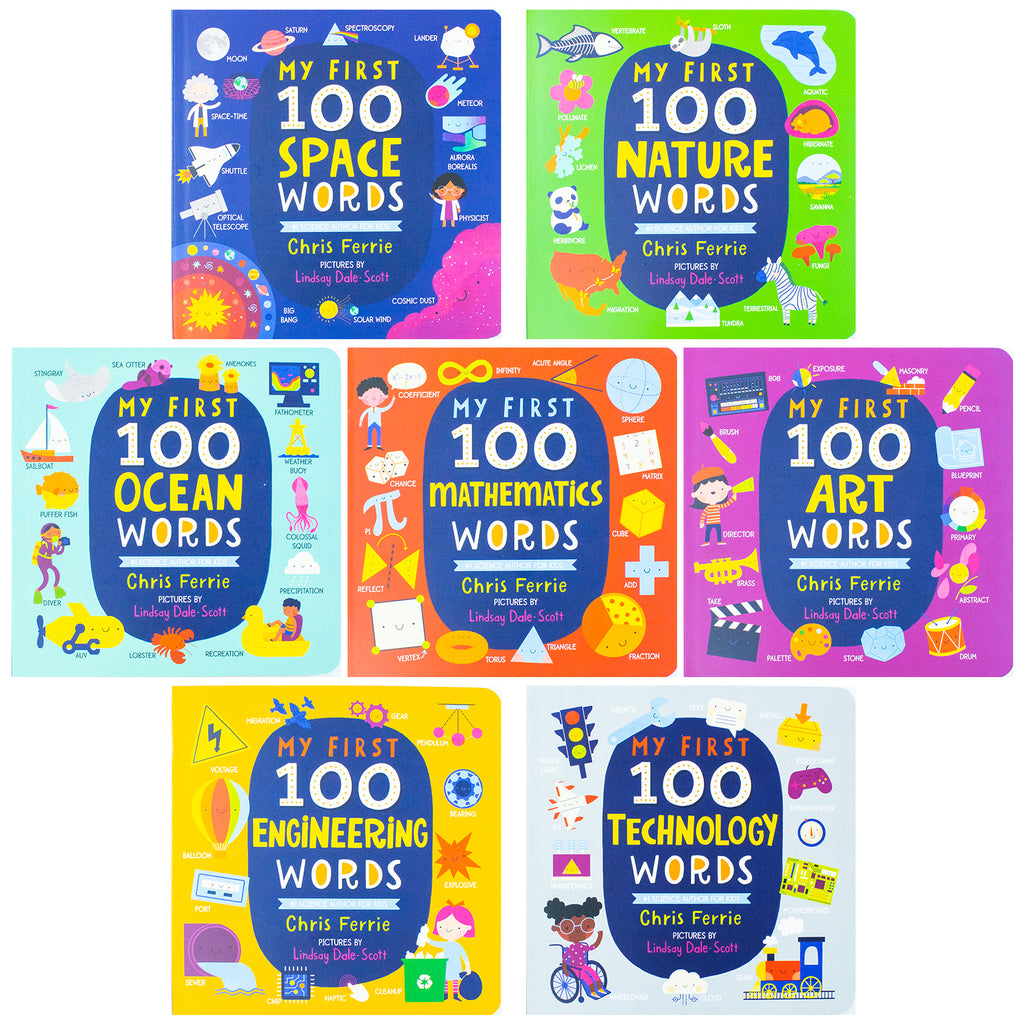 My First STEAM + Words Library: 8 Board Books for 5+ Years – Lowplex Books
