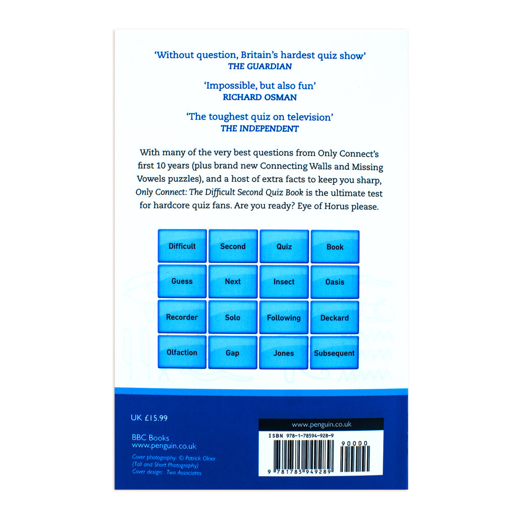 Only Connect: The Difficult Second Quiz Book By Jack Waley-Cohen & Dav ...