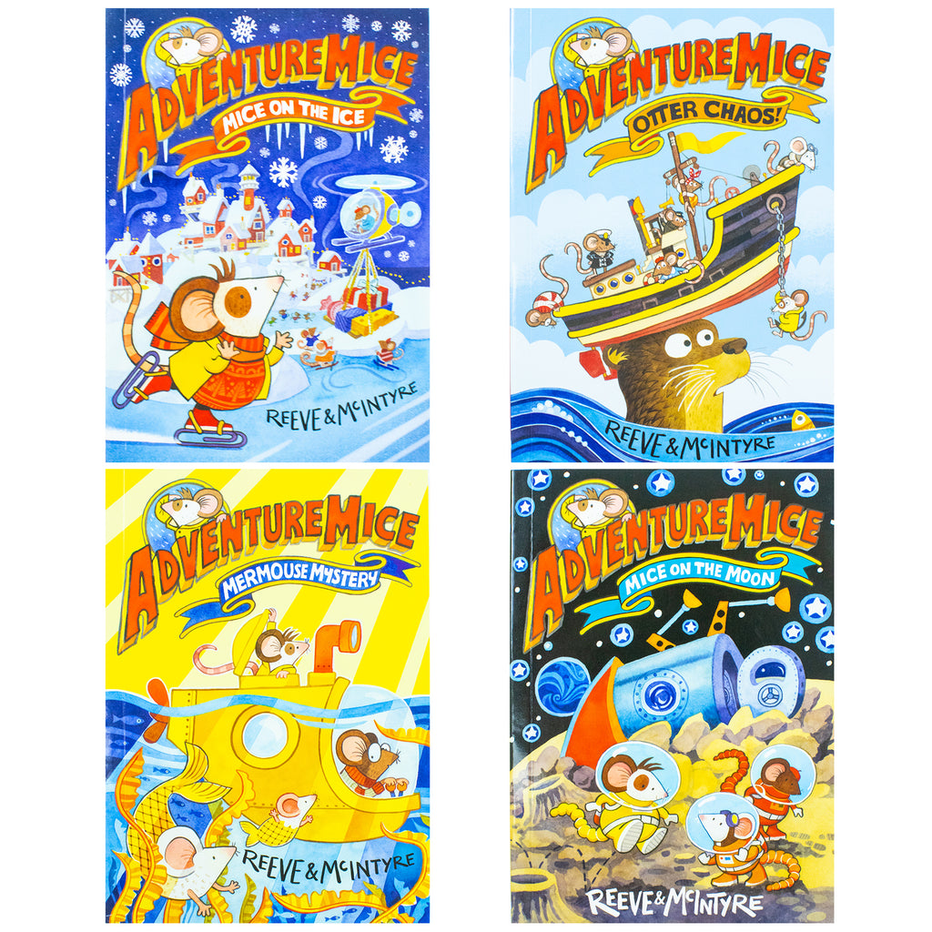 Adventuremice 4 Book Set (Mice On The Ice,Otter Chaos,Mermouse Myste ...