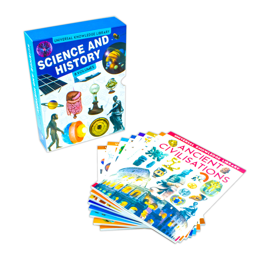 Universal Knowledge Library Science and History 8 Volumes Book Collect ...